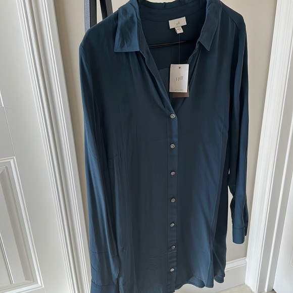 J. Jill | Tops | J Jill New With Tag Long Sleeves Tunic Size L Button ...